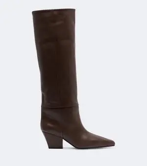 Paris Texas Jane Leather Knee-high Boots - Brown