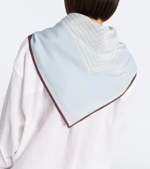 TOTEME Monogram Silk Scarf