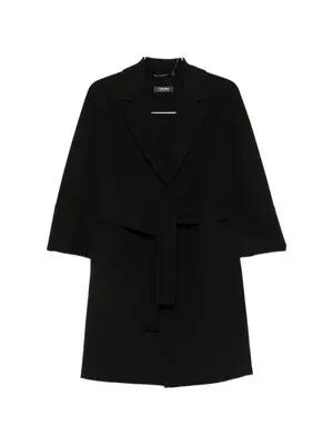 Max Mara Wool Midi Coat - Black