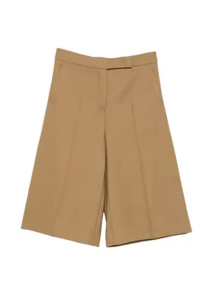 Max Mara Wool Bermuda Shorts - Beige