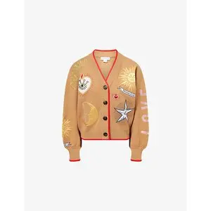NEVER FULLY DRESSED Mystical Embroidered Knitted Cardigan