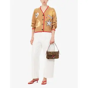 NEVER FULLY DRESSED Mystical Embroidered Knitted Cardigan