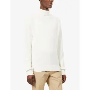 Gant Rib-knit Turtleneck Sweater In Cotton And Merino Wool