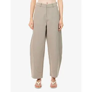 THE COUTURE CLUB Barrel-leg Woven Trousers
