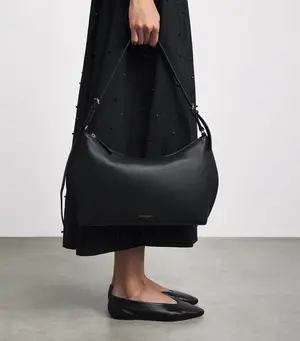 Claudie Pierlot Leather Shoulder Bag - Black