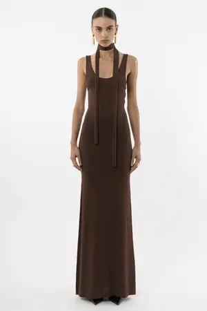 Arakii Mot Scarf Maxi Dress