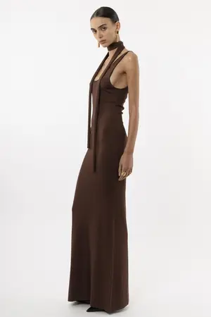 Arakii Mot Scarf Maxi Dress