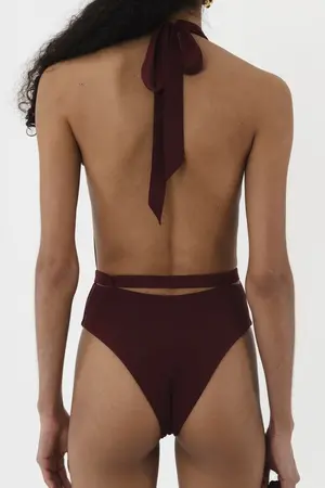 Arakii Draped Neck Swimsuit