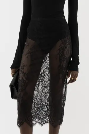 Arakii Lace Midi Skirt