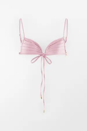 Arakii Butterfly Bikini Top - Dusty Pink