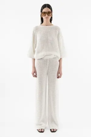 Arakii Crochet T-shirt - Off-white