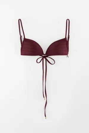 Arakii Butterfly Bikini Top - Burgundy