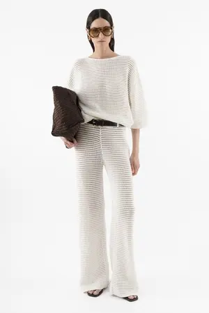 Arakii Crochet Pants - Off-white