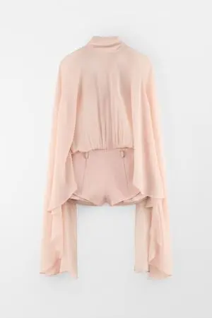 Arakii Sheer Cape Playsuit
