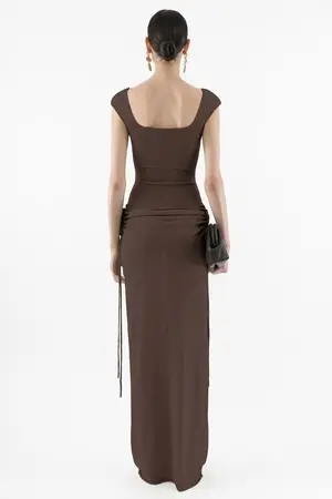 Arakii Draped Cut Out Dress