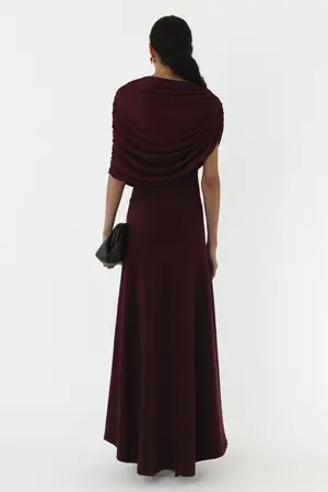 Arakii Knitted Draped Poncho