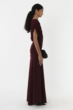 Arakii Mot Scarf Flared Dress