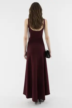 Arakii Mot Scarf Flared Dress