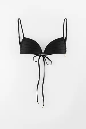 Arakii Butterfly Bikini Top - Black