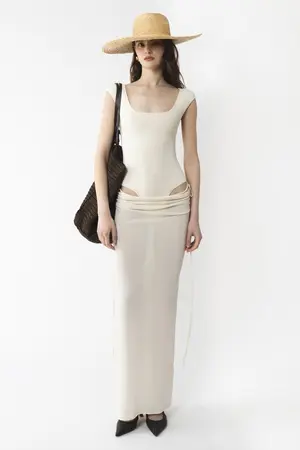 Arakii Draped Cut Out Dress