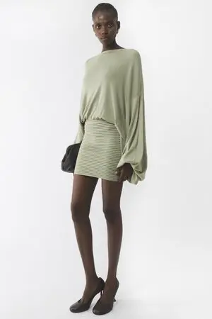 Arakii Mist Mini Dress - Light Green