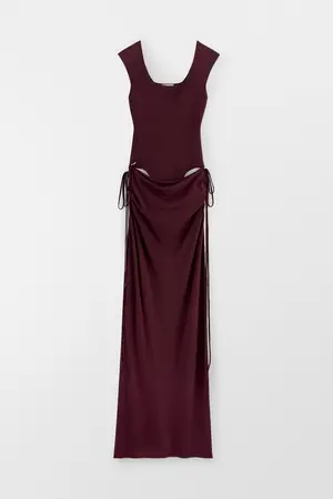 Arakii Draped Cut Out Dress