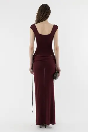 Arakii Draped Cut Out Dress