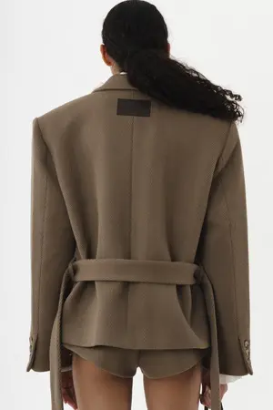 Arakii Boxy Belt Jacket