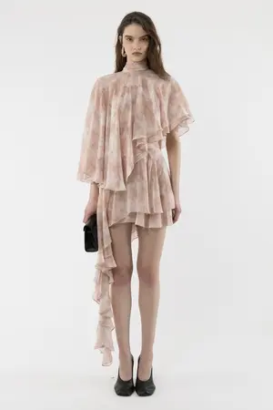 Arakii Asymmetric Silk Skirt - Print