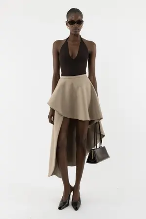 Arakii Halter Tank Top - Dark Brown