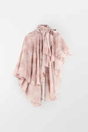 Arakii Flowy Silk Cape