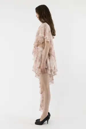 Arakii Flowy Silk Cape