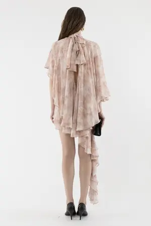 Arakii Flowy Silk Cape