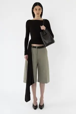 Arakii Jersey Draped Long Sleeve