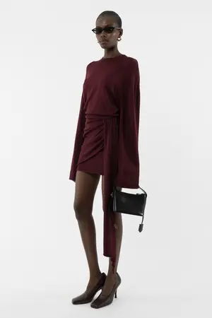 Arakii Drape Longsleeve Dress