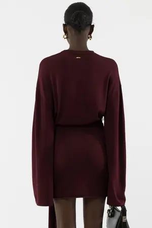Arakii Drape Longsleeve Dress