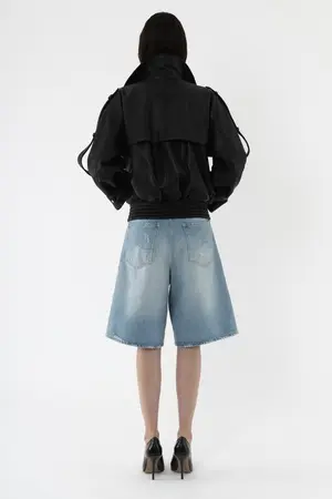 Arakii Oversized Bermuda Light Wash Shorts