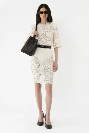 Arakii Lace Pencil Skirt