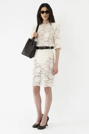 Arakii Lace Pencil Skirt