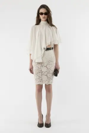 Arakii Lace Pencil Skirt
