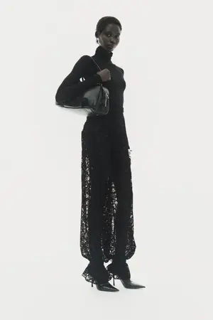 Arakii Velvet Lace Balloon Pants