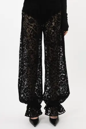 Arakii Velvet Lace Balloon Pants