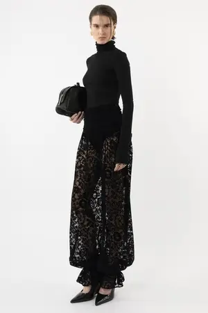 Arakii Velvet Lace Balloon Pants