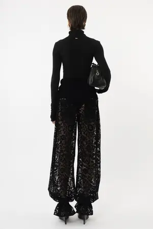 Arakii Velvet Lace Balloon Pants