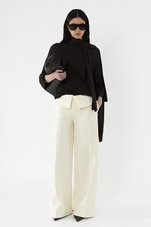 Arakii Structured Pants - Off-white