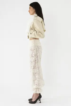 Arakii Velvet Lace Balloon Pants
