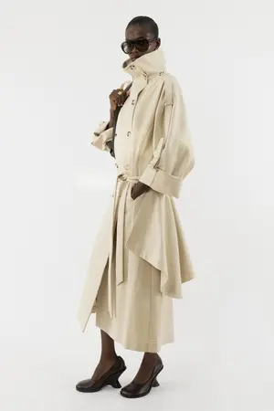 Arakii Drop Waist Trenchcoat
