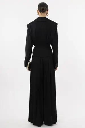 Arakii Pleated Silk Pants