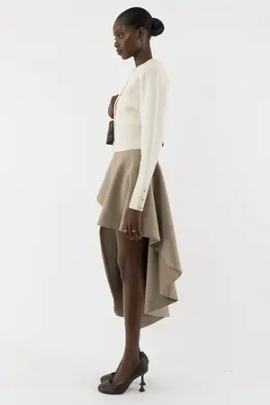 Arakii Spiral Skirt - Beige