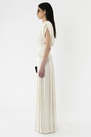 Arakii Pleated Silk Pants